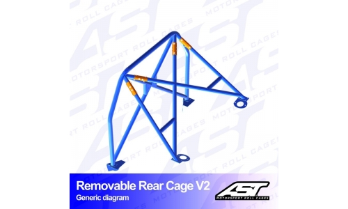 Рол-бар (каркас безпеки) PORSCHE 996 2-doors Coupe RWD REMOVABLE REAR ...